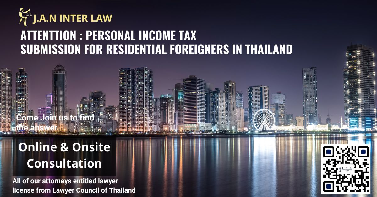 Attenttion : Personal income tax submission for residential foreigners ...